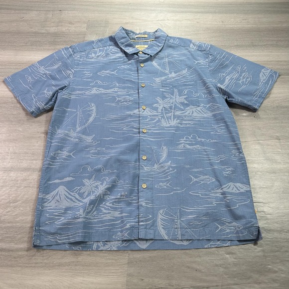 Quiksilver | Shirts | Quiksilver Waterman Shirt Mens Large Blue ...